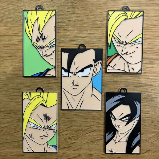 STL file Set of 5 DBZ Ornaments #11 🎬 (3MF)・3D printable model to ...