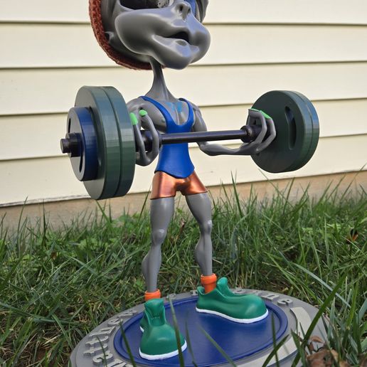 👽 Alien Muscle Gym Bro・ STL File for 3D printing・Cults