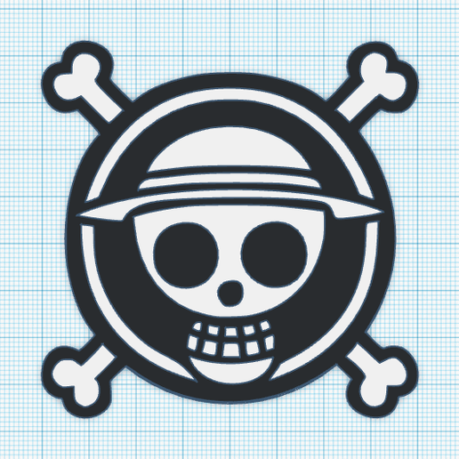 Free STL file One Piece Icon - V1 🖼️ ・3D printer design to download・Cults