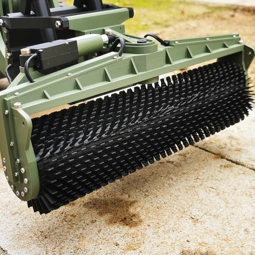 🛞 Wheel loader sweeper - CT249 - 1:14・ 3D File for 3D printing・Cults