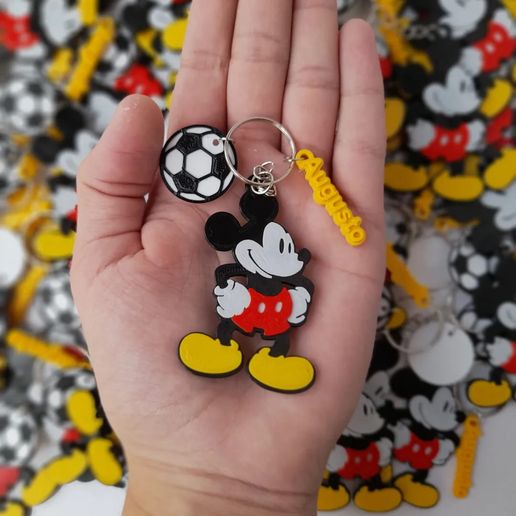 STL file MICKEY MOUSE KEYCHAIN/MICKEY MOUSE/MOUSE/MICKEY SOUVENIR ...