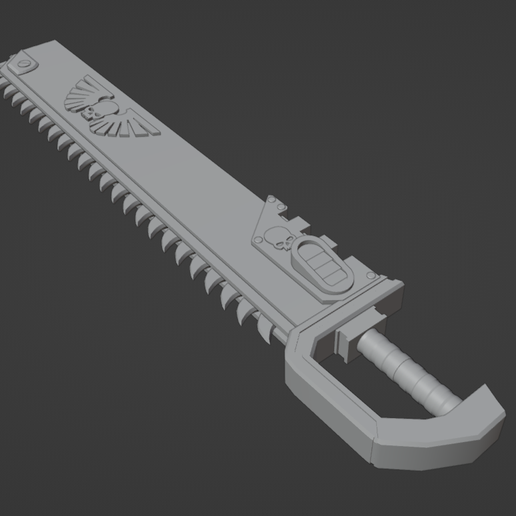 🗡️ Chainsword・ STL File for ・Cults