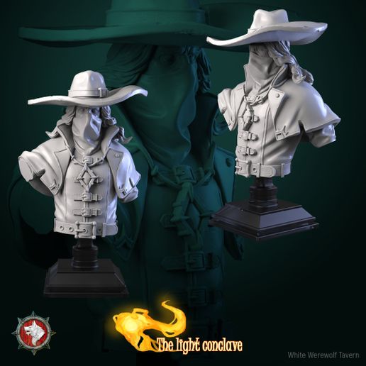 3D file Roody Phantom hunter bust pre-supported 🏹 ・3D printing design to download・Cults