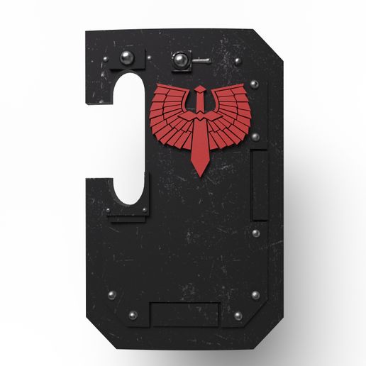 🛡️ Dark Angels 30k shield・Free STL File for 3D printing・Cults