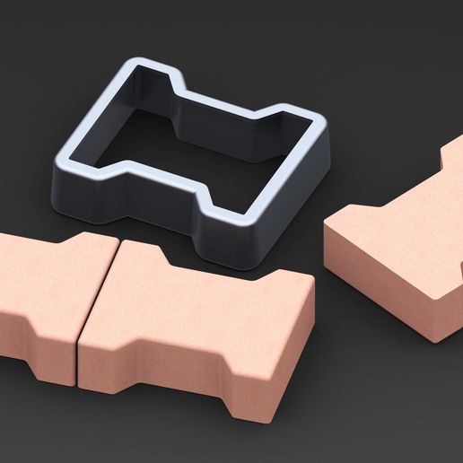 🚗 Mold for creating interlocking pavers for patios・ STL File for 3D ...