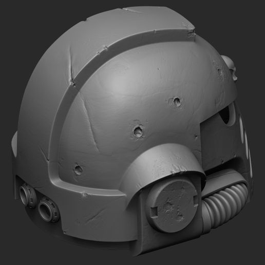 🛰 Space Marines Primaris Intercessor helmet・ STL File for 3D printing・Cults