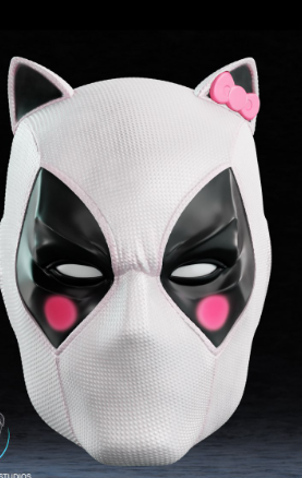 👋 HELLO KITTY MASK・ STL File for 3D printing・Cults
