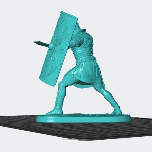 📁 Roman Legionary STL File - Ancient Roman Soldier Miniature with ...