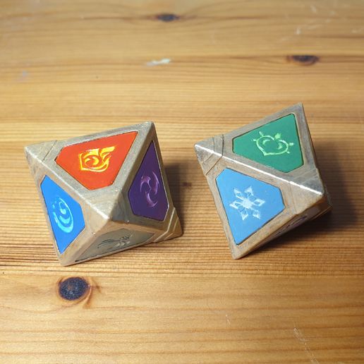 🎲 Genius Invokation TCG Dice - Genshin Impact・Free 3D File for ・Cults
