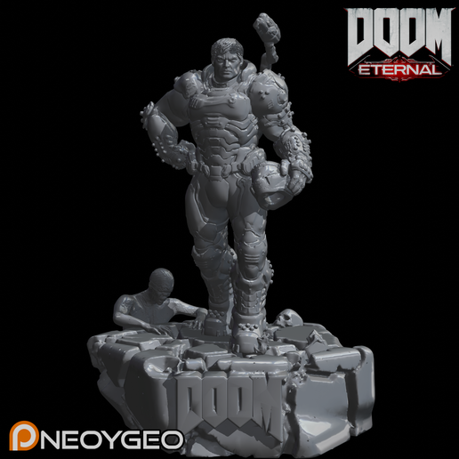 🏹 DOOM SLAYER GUY - DOOM ETERNAL・Free STL File for 3D printing・Cults