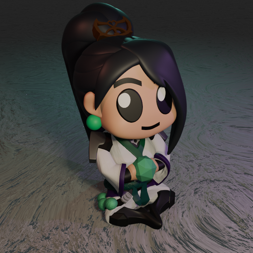 🎮 Chibi Sage (Valorant)・ STL File for 3D printing・Cults