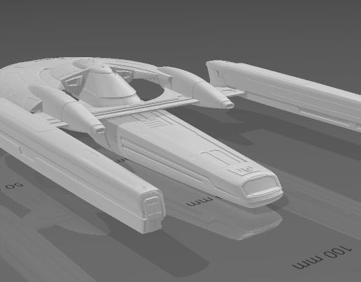 🖖 STO - Federation - Theseus-class Miracle Worker Destroyer・Free STL ...