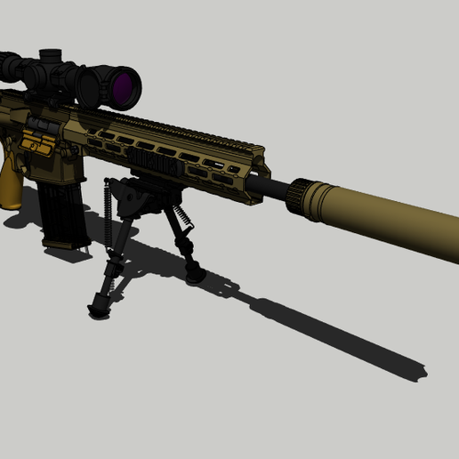 🦸 HK M110A1・ STL File for 3D printing・Cults