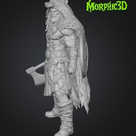 📁 3D Model Barbarian -Fantasy 3D STL file Craft Kit DND Art Activity ...