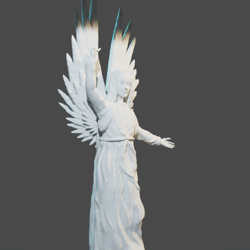 👼 Angel Sculpture 1・Free STL File for ・Cults