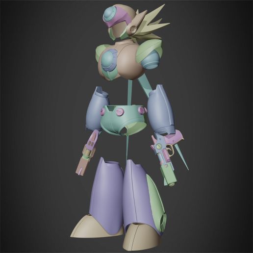 👨 Mega Man X7 Axl Full Armor and Pistol for Cosplay・ 3D File for 3D ...