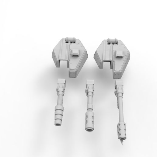 🔥 Interstellar Army Flame Tank Crewless Turrets・Free STL File for 3D ...
