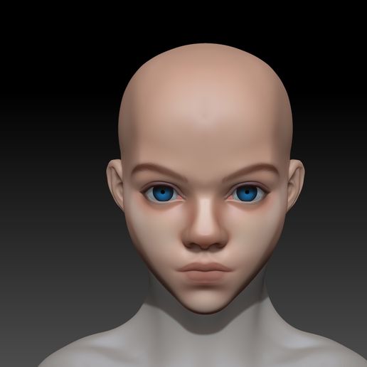 🤖 M3GAN (head only)・ OBJ File for 3D printing・Cults
