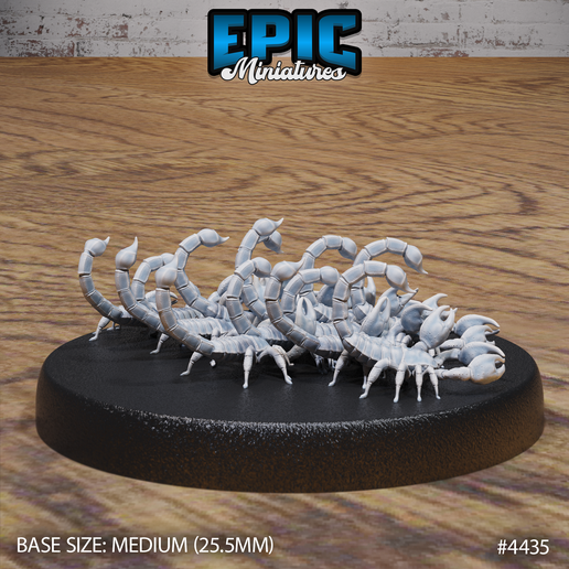 3D file Scorpion Swarm Big ‧ DnD Miniature ‧ Tabletop Miniatures ...