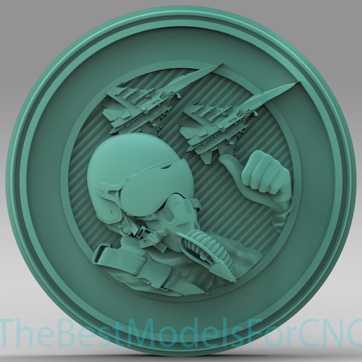 3D file 3D Model STL File for CNC Router Laser & 3D Printer Air Force ...