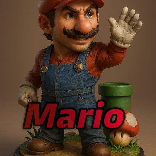 🦸 Mario Jojo Muscular Realistic Muscle Figure・ STL File for 3D printing ...