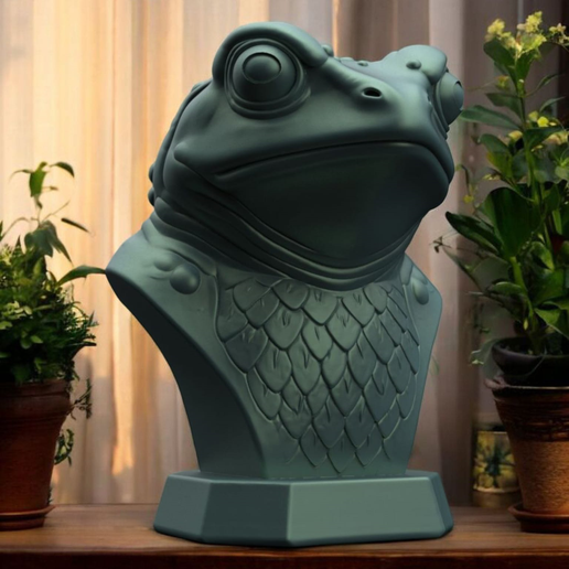 🐸 Frog Bust Fantasy Creature STL for 3D Printing・Free STL File for 3D ...