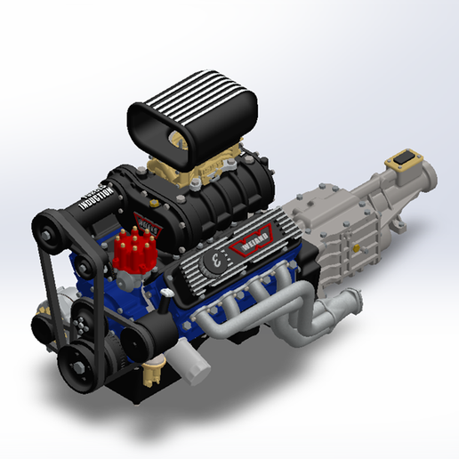 🚙 1/24 Scale Ford Small Block (302) V8 'Street Heat' Engine Upgrade ...