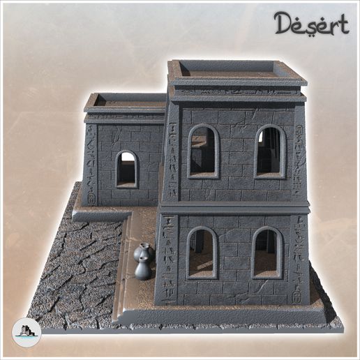 🏜️ Desert building with stone floor and large windows (18) - Canyon ...