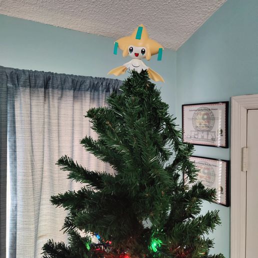 3D printed Jirachi Pokemon Christmas Tree topper Ornament • made with ...