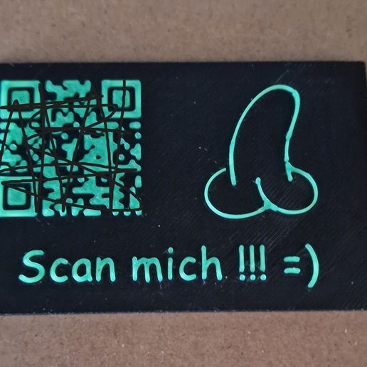 3MF file Scan Mich Scherzkarte =) 🩻 ・3D printable model to download・Cults