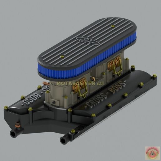 🚙 FORD CROSS BOSS - INTAKE MANIFOLD・ STL File for 3D printing・Cults