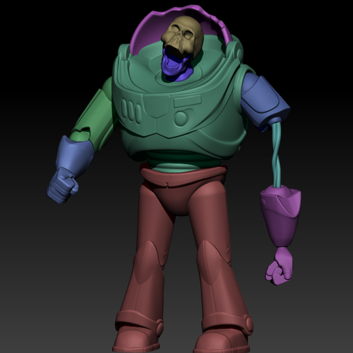 😵 Buzz Lightyear - Dead Buzz Lightyear - Unique design - Separate parts ...