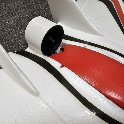 🪶 QX-Motor 50mm EDF Mount for Wing Wing Z-84 flying wing.・Free STL File ...