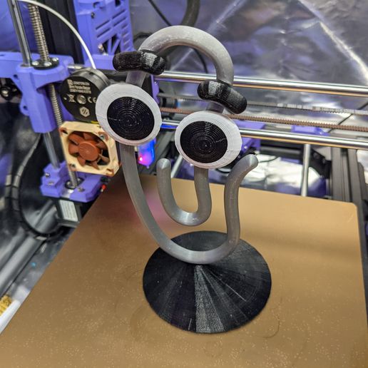 Работа Clippy 2021 / Microsoft 365 Paperclip Emoji, распечатанная в ...