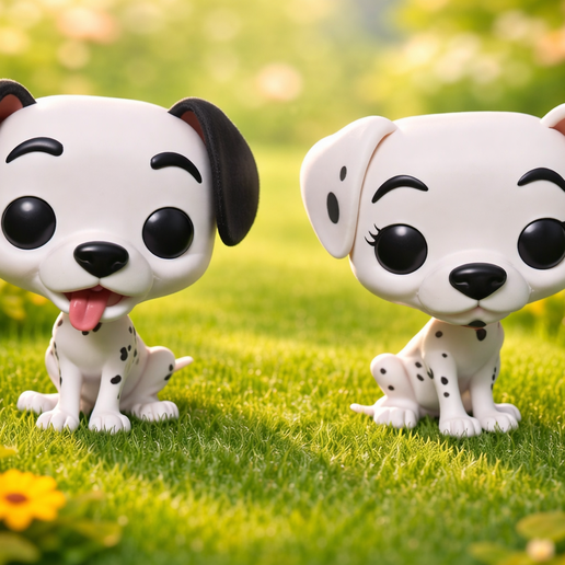 👾 Funko pop - Pongo & Perdita (101 Dalmatians)・Free 3MF File for 3D ...