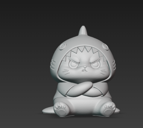 🐱 a cat in a shark costume・Free STL File for 3D printing・Cults