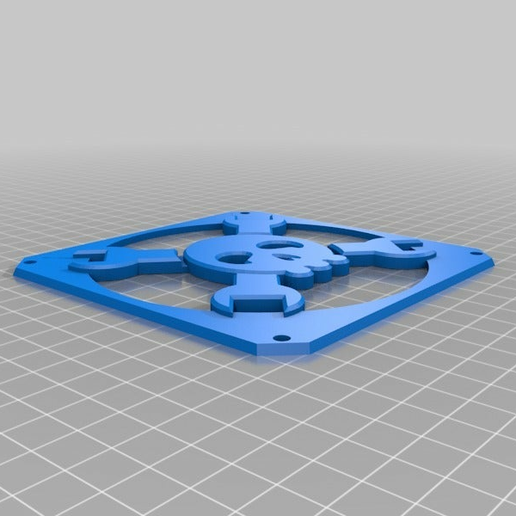 Download free STL file Hackaday Logo Fan Grid (120mm Fan) • Design to ...