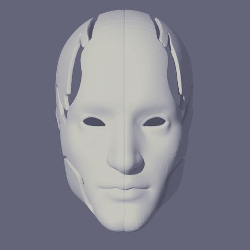STL file 3d robot face 🤖 ・3D printing template to download・Cults