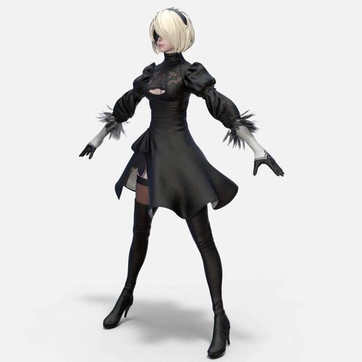 Archivo STL gratis NieR: Automata 2B 9S A2 etc YoRHa 🎲 ・Plan imprimible ...