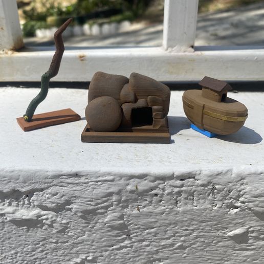 ️ BIBLE FIGURE MOSES' STAFF, NOAH'S ARK, JESUS' TOMB・Free STL File for ...