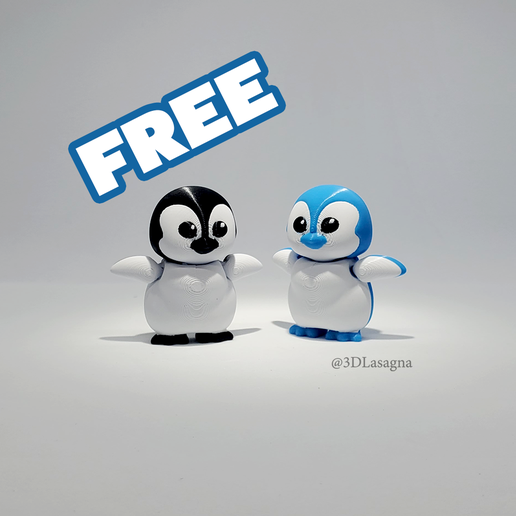 Free STL file 3DL Free Penguin 🆓 (3MF)・3D printer model to download・Cults
