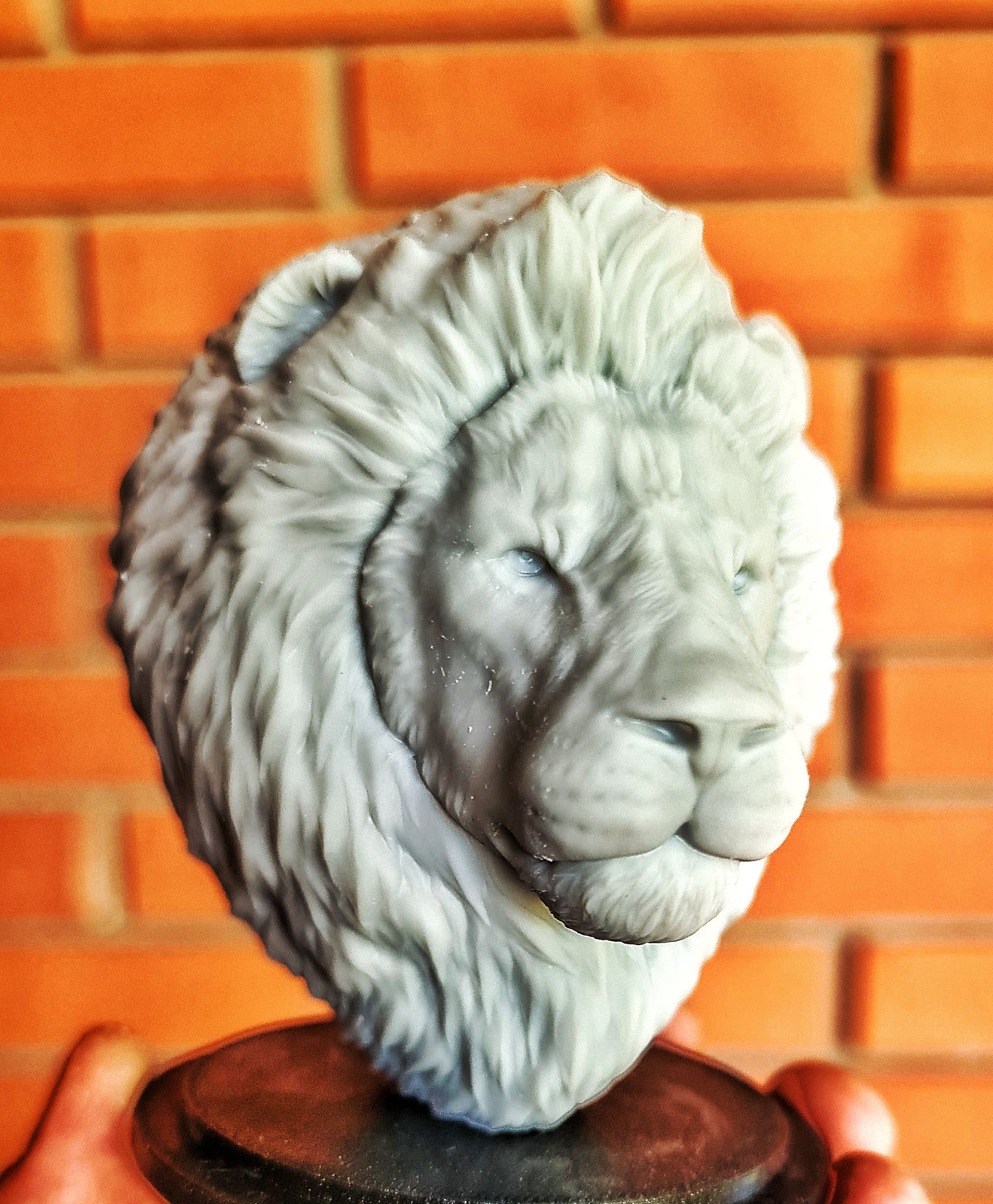 Файл STL Голова льва + 3D картина на стену・Модель для загрузки и 3D ...
