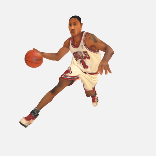 🌹 Derrick Rose - Figure・ OBJ File for 3D printing・Cults