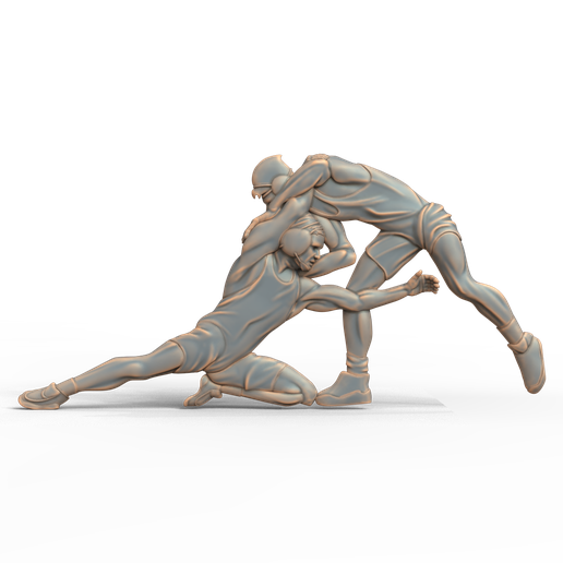 📁 3D Model STL File for CNC Router Laser & 3D Printer 2172. WRESTLING ...