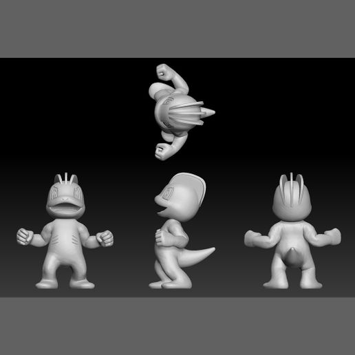 STL file Pokemon Machop Machoke Machamp 🐉 ・3D print design to download・Cults