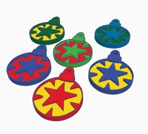 STL file Ball to hang on the Christmas tree file dxf,svg,stl 🎄 (DXF and ...