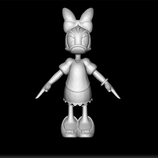 STL file duck toon - disney duck daisy 🦆 ・3D printing idea to download ...