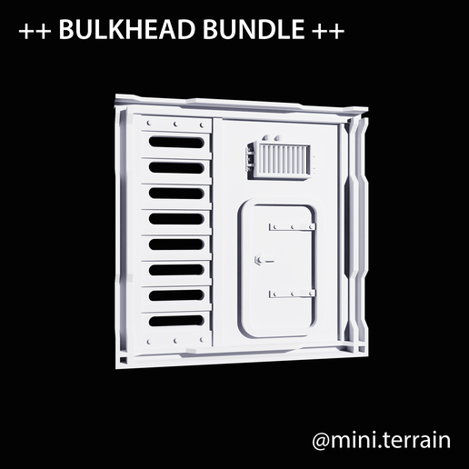 🎲 Imperial Gothic Bulkheads Bundle・ STL File for 3D printing・Cults