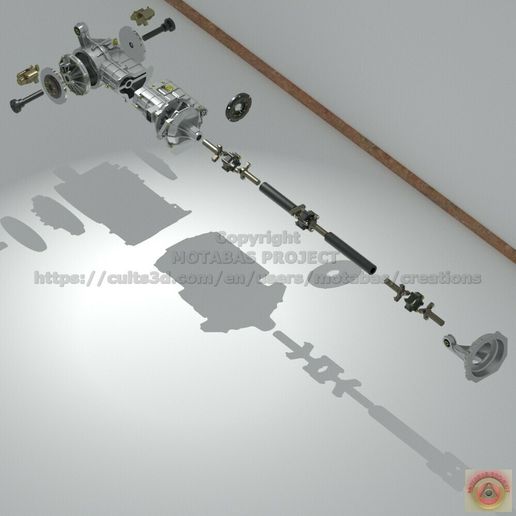 🕷️ ALFA ROMEO TWIN -CAM - TRANSAXLE GEARBOX・ STL File for 3D printing・Cults