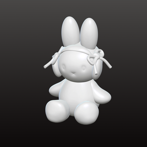 🎧 Miffy figurine with headphones・ STL File for 3D printing and CNC ...